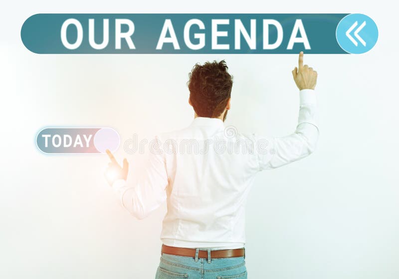 Text Showing Inspiration Our Agenda. Business Approach Personal ... Text Showing Inspiration Our Agenda. Business Approach Personal ...