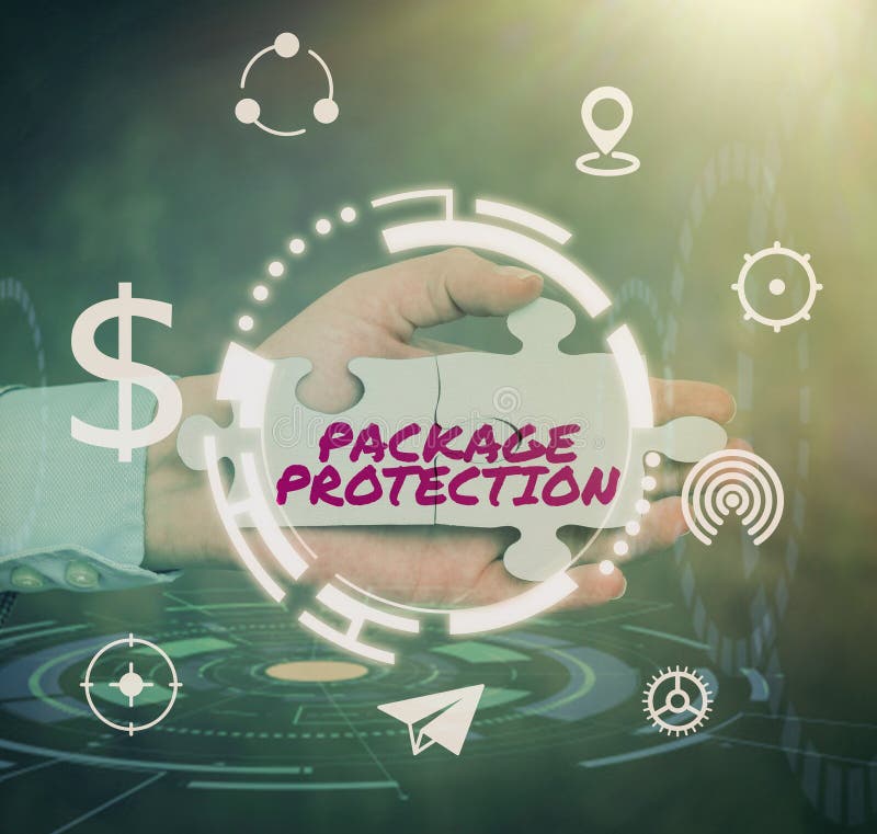 Conceptual Display Package Protection. Business Idea Wrapping and ...