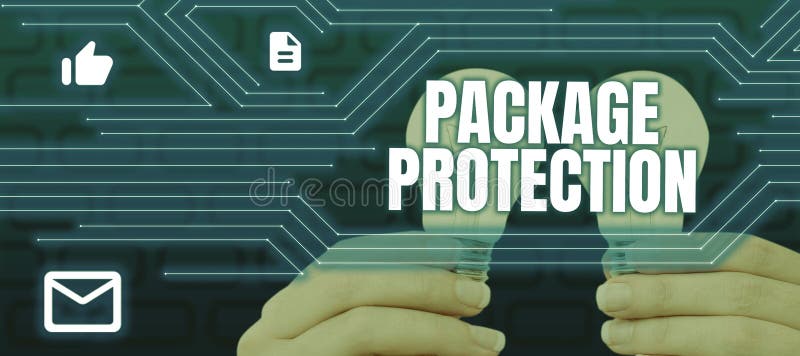 Conceptual Caption Package ProtectionWrapping and Securing Items To ...