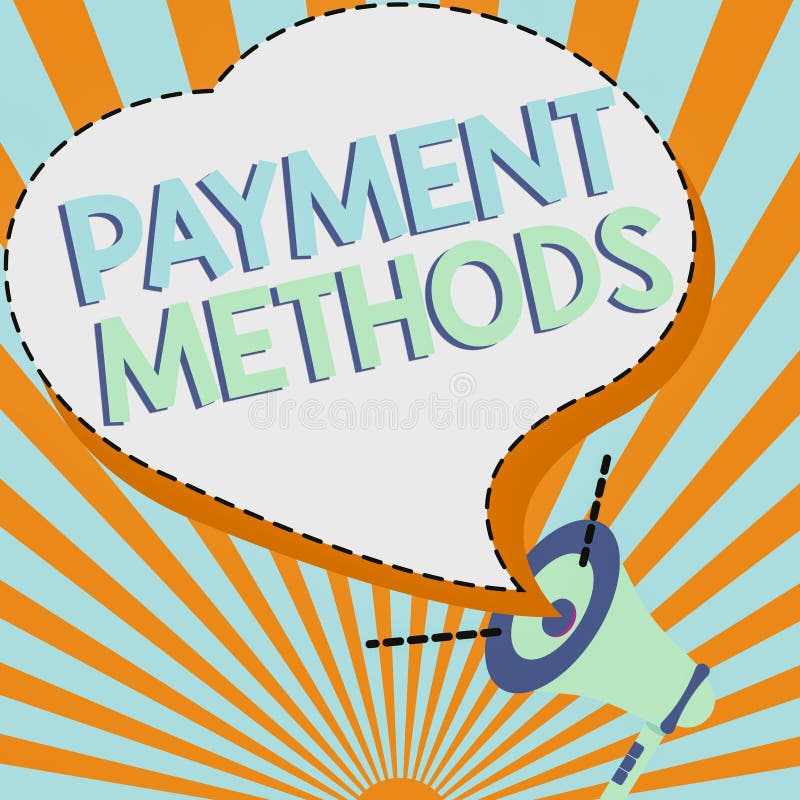 Writing Displaying Text Payment Methods. Conceptual Photo Several Ways ...