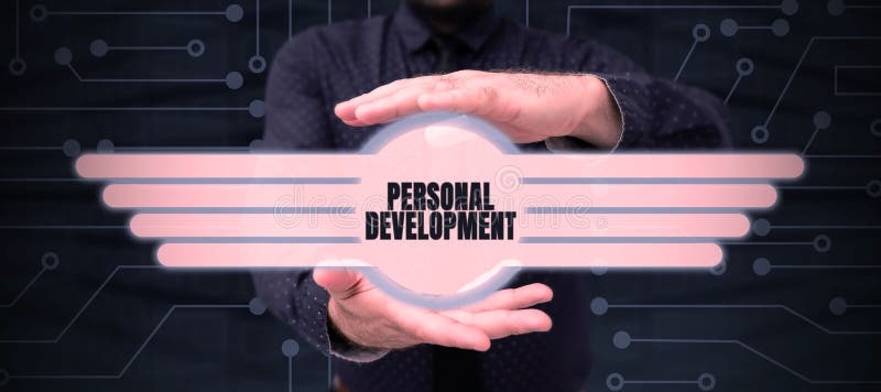 Conceptual Display Personal Development. Business Idea Process of ...