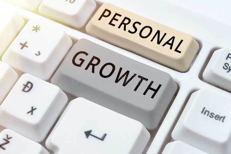 Conceptual Caption Personal Growth. Internet Concept a Longterm Process ...