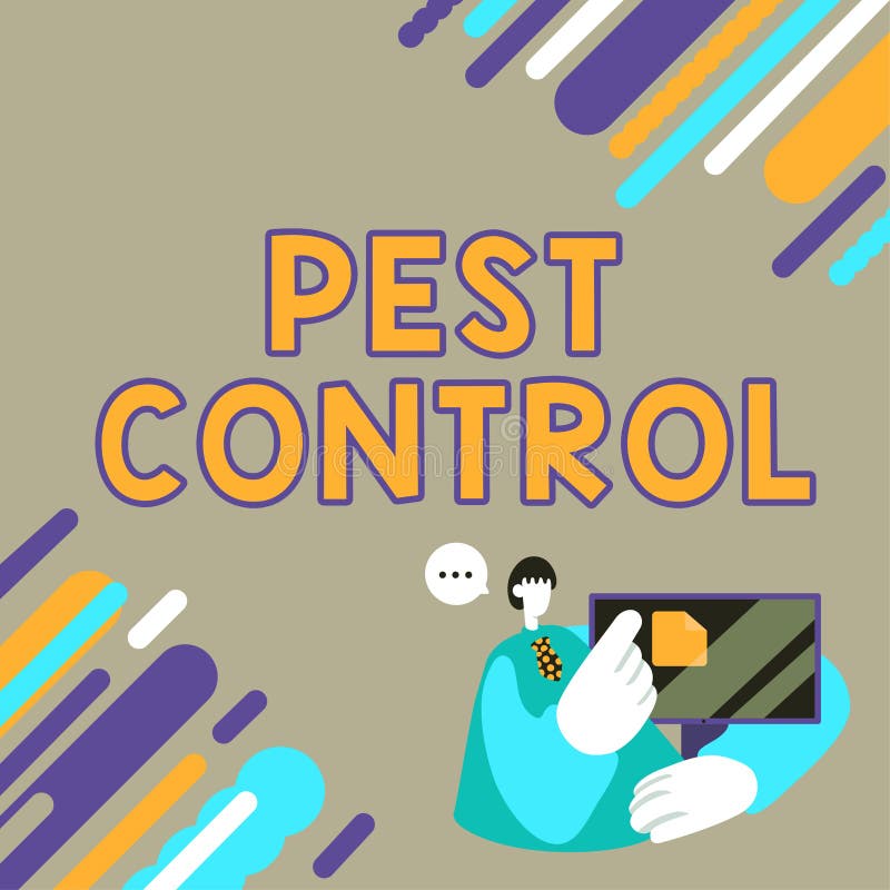Conceptual Caption Pest Control. Word Written on Killing Destructive ...