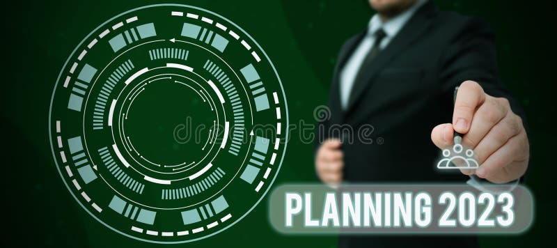Text Sign Showing Planning 2023. Business Concept Begin with End in the ...