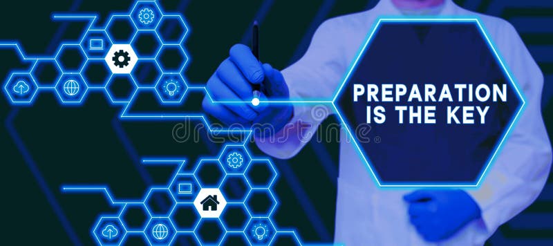 Conceptual Caption Preparation is the Key. Business Showcase Action of ...