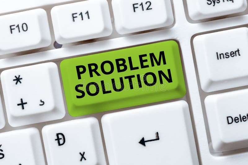 Sign Displaying Problem Solutionsolving Consists of Using Generic ...