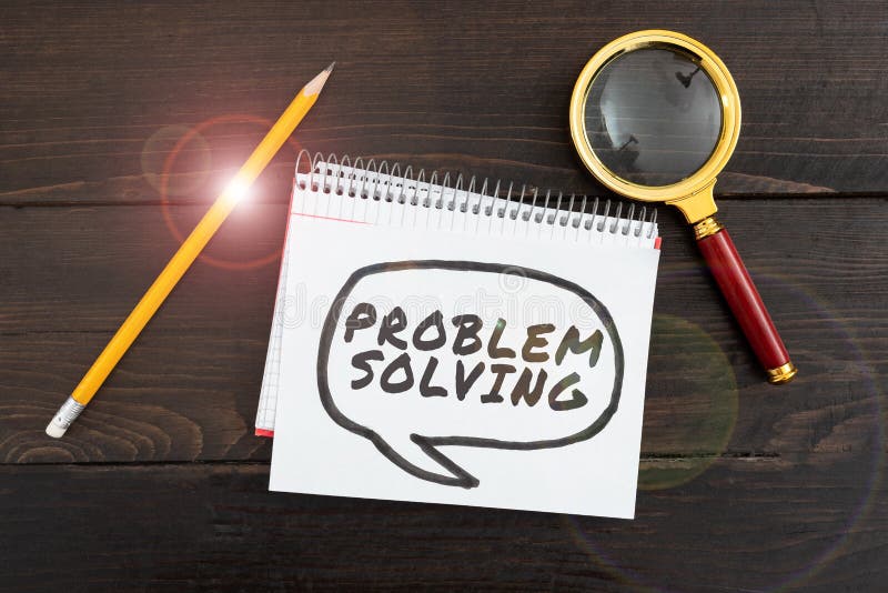 Text Sign Showing Problem Solving Internet Concept Having A Good Capability Of Finding A