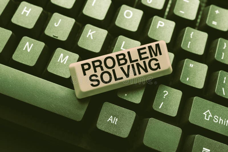 Handwriting Text Problem Solving Business Showcase Having A Good Capability Of Finding A