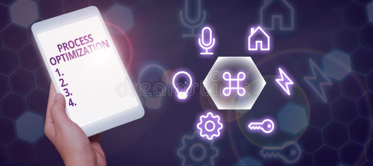 Conceptual Caption Process Optimization. Word for Improve Organizations Efficiency Maximize ...