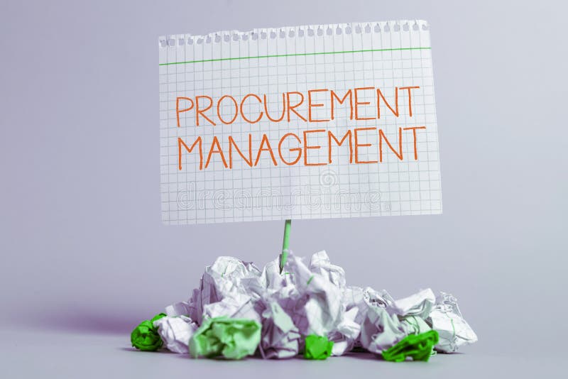 Conceptual Caption Procurement Management. Internet Concept Buying ...