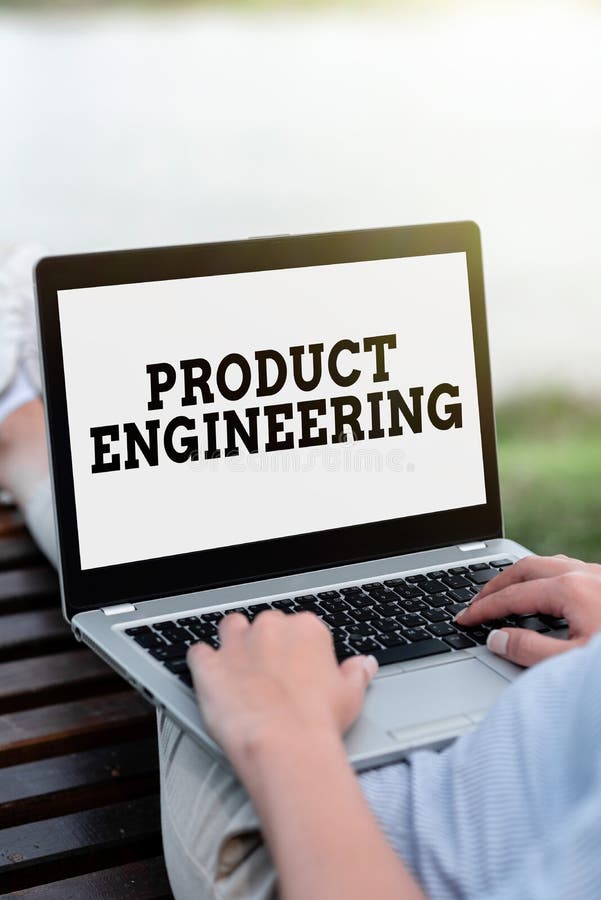 Conceptual Caption Product Engineering. Business Concept Process of ...