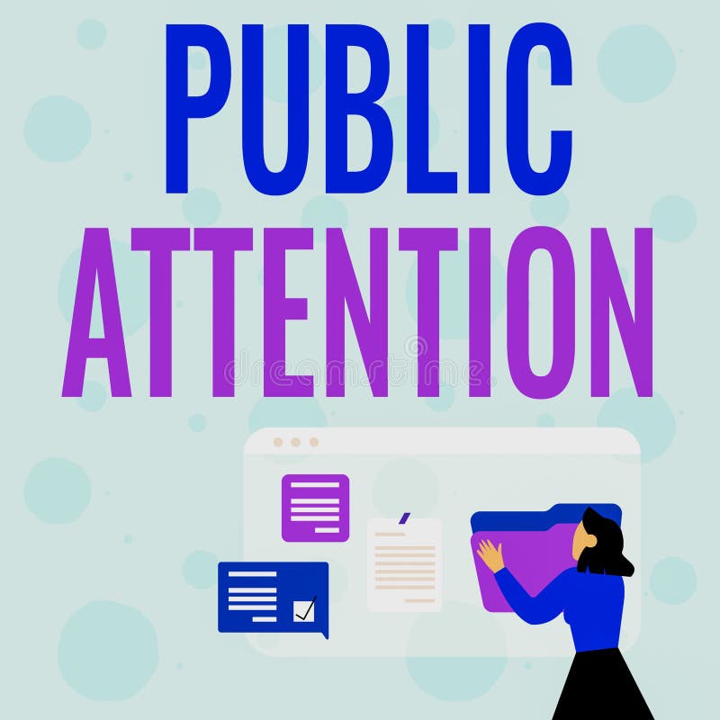 Conceptual Caption Public Attention. Business Showcase the Attention or ... Conceptual Caption Public Attention. Business Showcase the Attention or ...