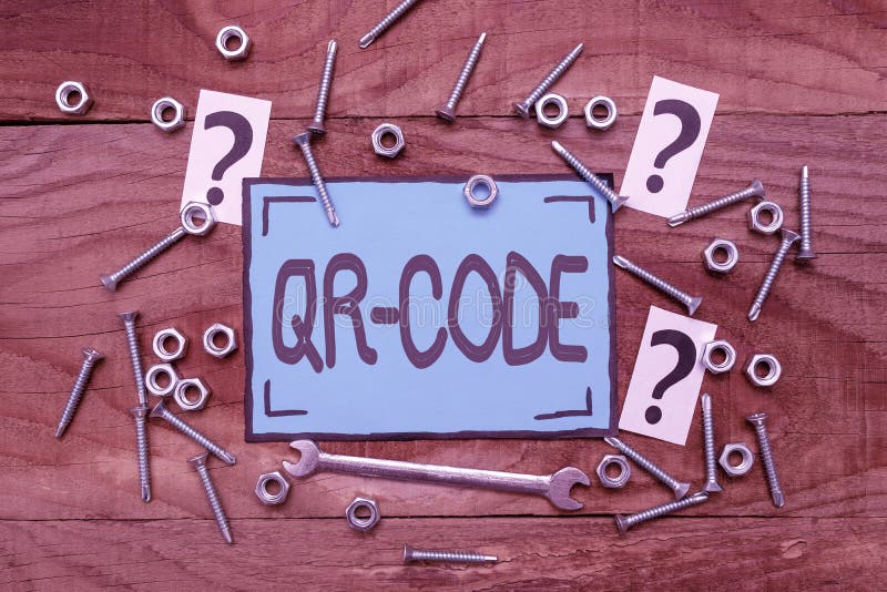 Conceptual Caption Qr Code. Internet Concept the Trademark for a Type ...