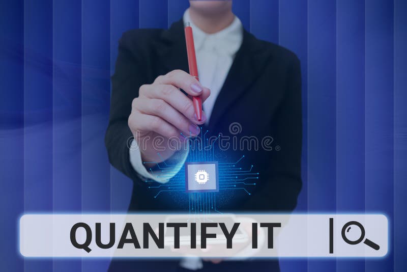 Conceptual Caption Quantify it. Business Idea Measure the Size or ...