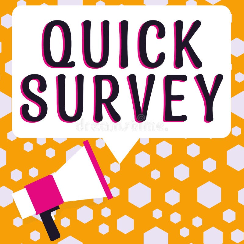 Conceptual Caption Quick Survey. Business Approach Conduct Fast Check ...