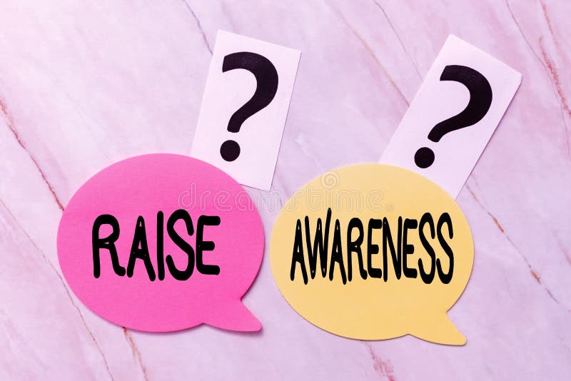 Conceptual Display Raise Awareness. Business Showcase Creating a ...