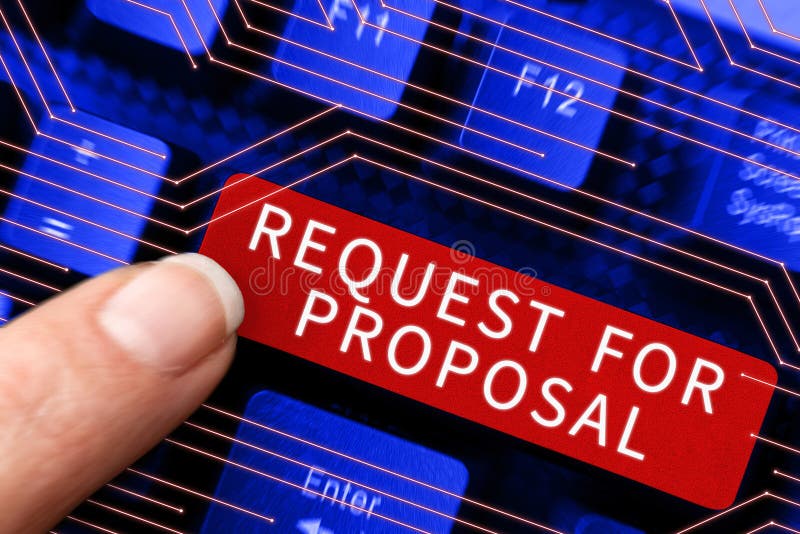 Sign Displaying Request for Proposal. Business Showcase Document ...