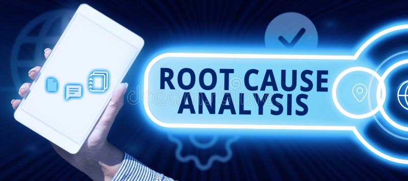 Sign Displaying Root Cause Analysis. Business Approach Method of ...