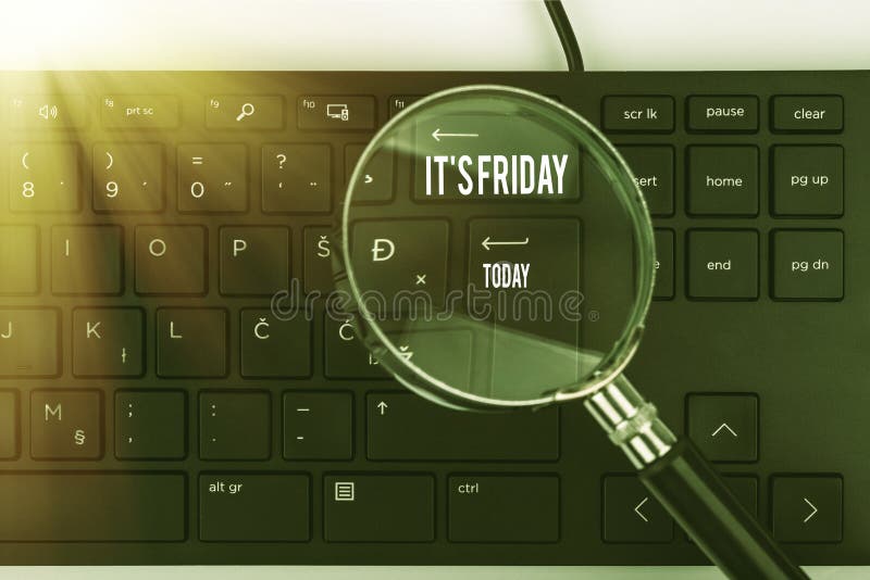 Conceptual Caption it S Friday. Concept Meaning Last Day of the Working ...