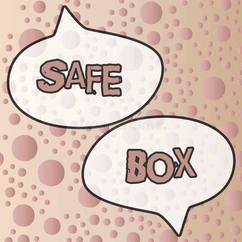 Conceptual Caption Safe Box. Business Concept a Small Structure Where ...