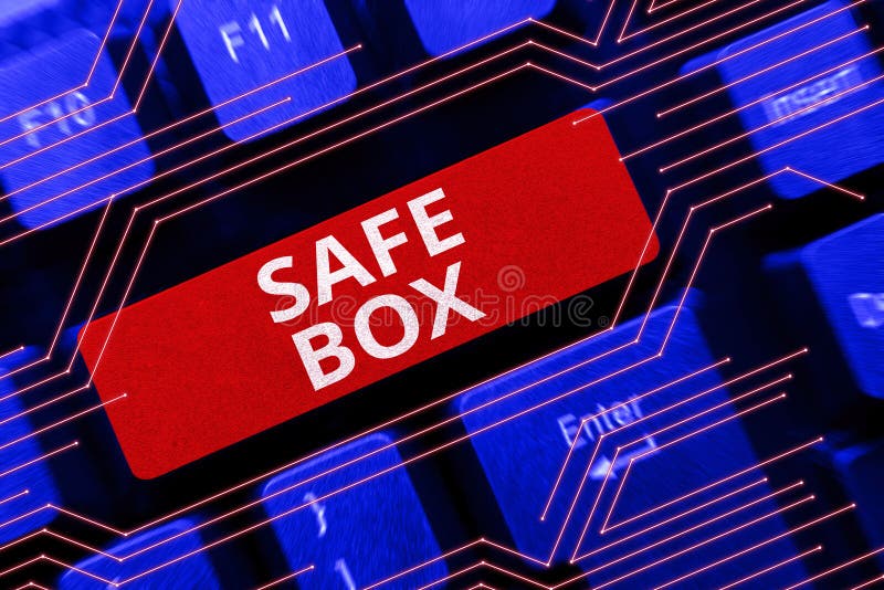 Text Caption Presenting Safe Box. Business Showcase a Small Structure ...