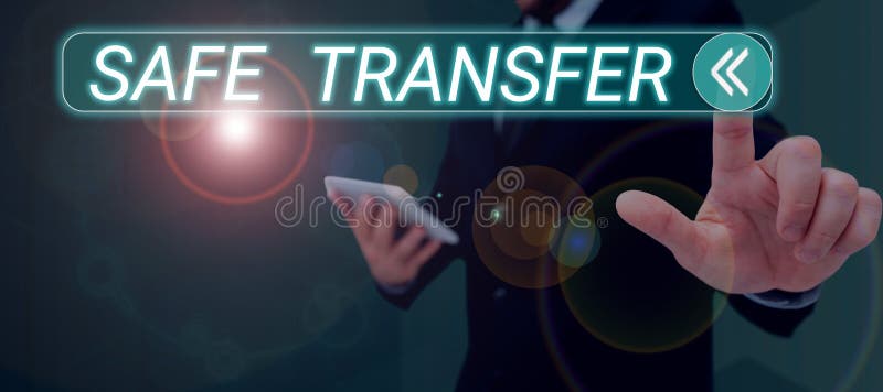 Conceptual Caption Safe Transfer. Business Idea Wire Transfers ...