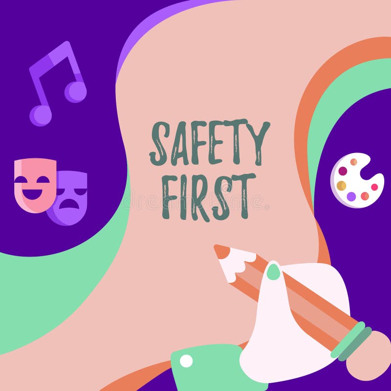 Conceptual Caption Safety First. Business Concept Avoid Any Unnecessary ...