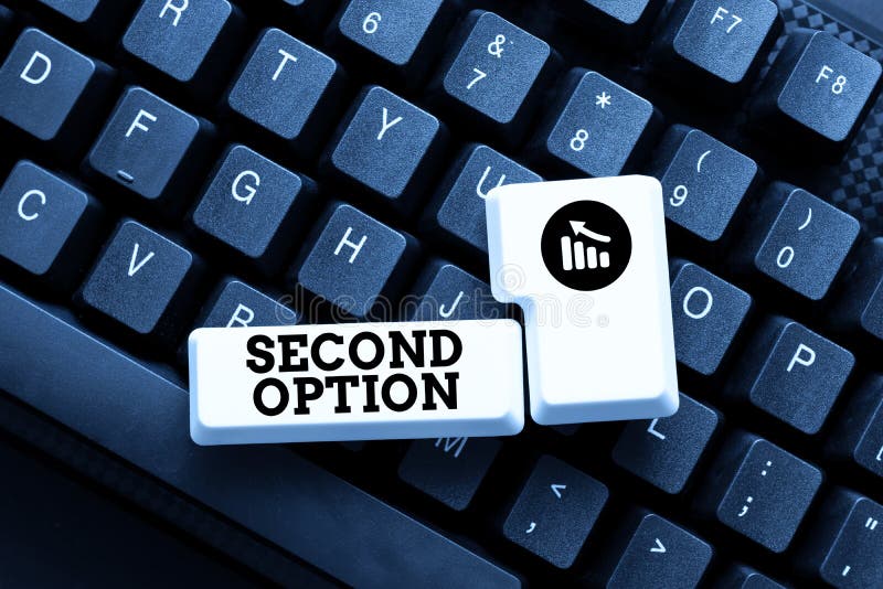 Hand Writing Sign Second Option. Business Overview Next Fiddle Not a ...