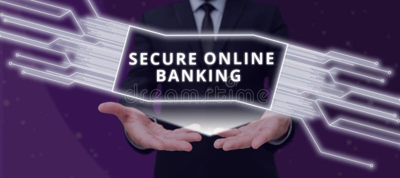 Text Showing Inspiration Secure Online Banking. Word Written on Safe ... Text Showing Inspiration Secure Online Banking. Word Written on Safe ...