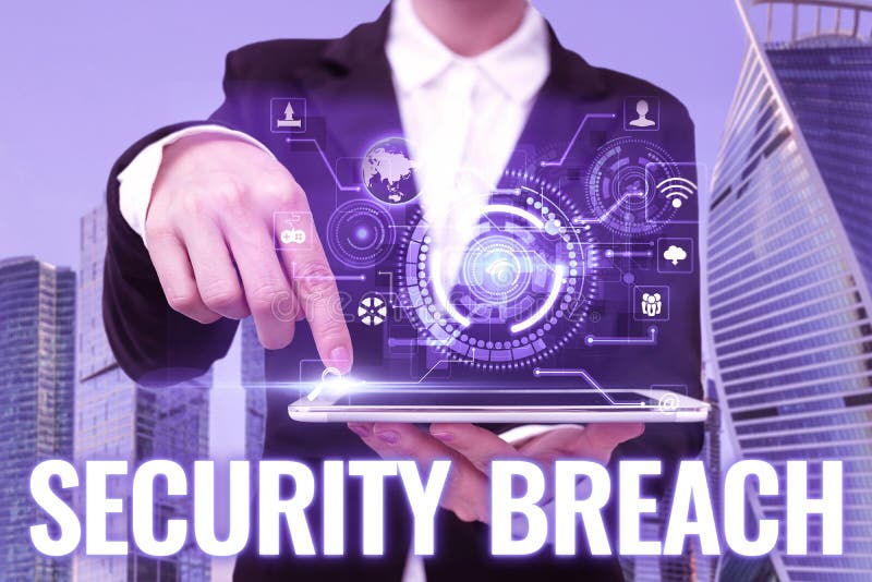 Conceptual Caption Security Breach. Word Written on Incident that ... Conceptual Caption Security Breach. Word Written on Incident that ...