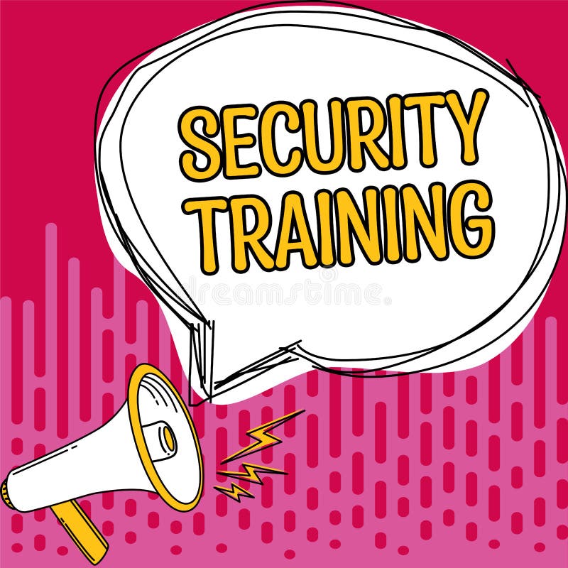 Security Training Text Quote on a Banner Stock Illustration ...