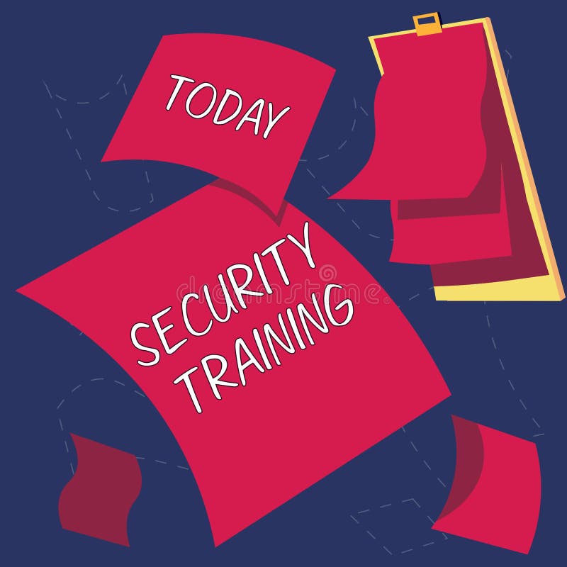 Security Training Text Quote on a Banner Stock Illustration ...