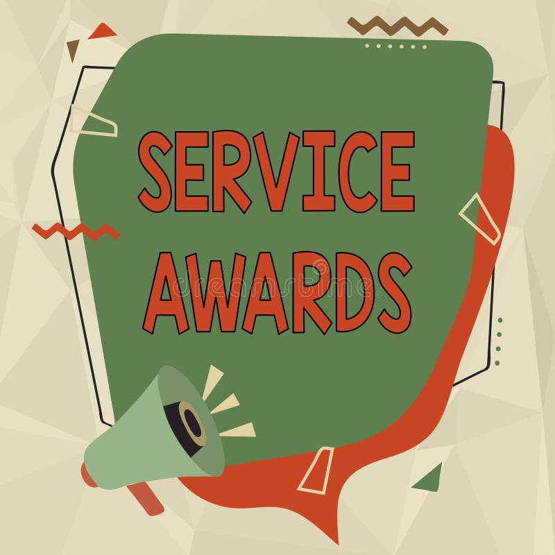 Text Sign Showing Service Awards. Concept Meaning Recognizing an ...