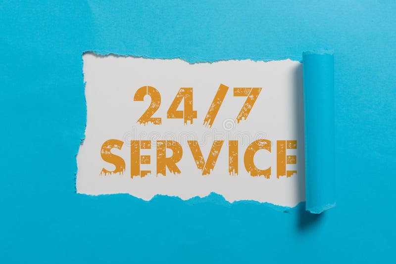 Conceptual Caption 24 7 Service. Word Written on always Available To ... Conceptual Caption 24 7 Service. Word Written on always Available To ...