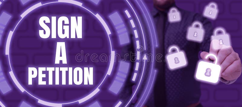 Conceptual Caption Sign a Petition. Business Idea Support a Cause by ... Conceptual Caption Sign a Petition. Business Idea Support a Cause by ...