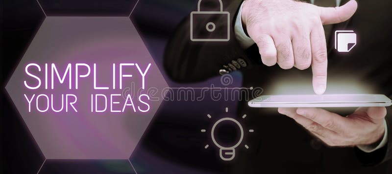 Conceptual Caption Simplify Your Ideas. Business Idea Make Simple or ... Conceptual Caption Simplify Your Ideas. Business Idea Make Simple or ...