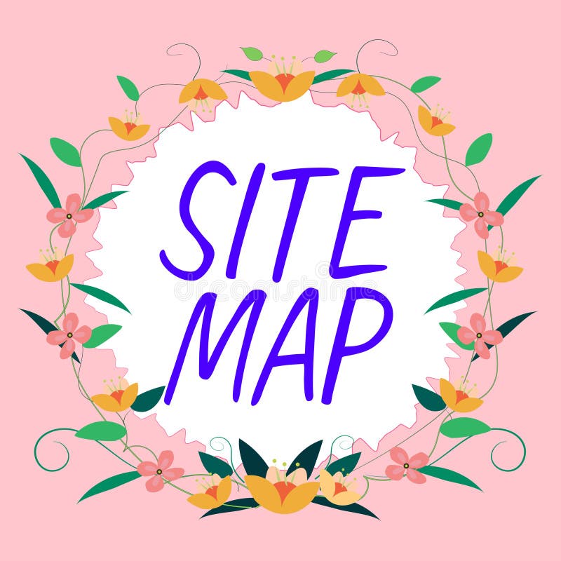 Conceptual Caption Site Map. Business Concept Designed To Help Both ...