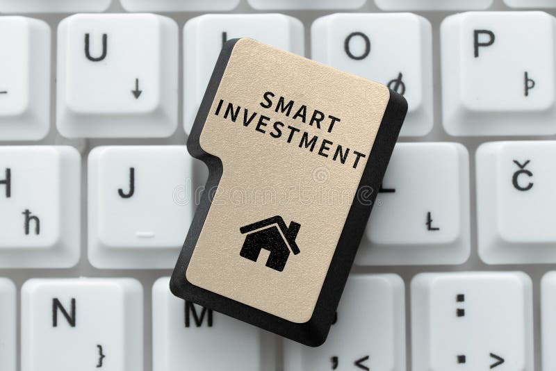 Writing Displaying Text Smart Investment. Business Showcase Analyzing ...