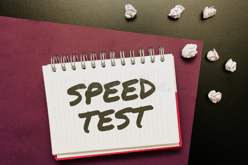 Conceptual Caption Speed Test. Word Written on Psychological Test for ...