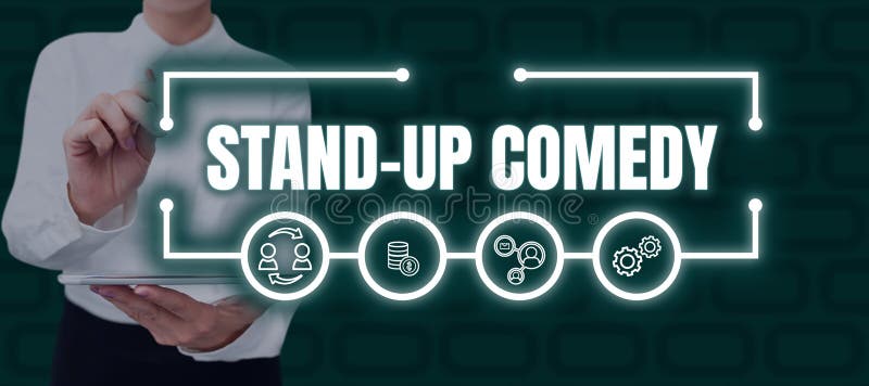Conceptual Caption Stand Up Comedy. Business Overview Comedian ... Conceptual Caption Stand Up Comedy. Business Overview Comedian ...