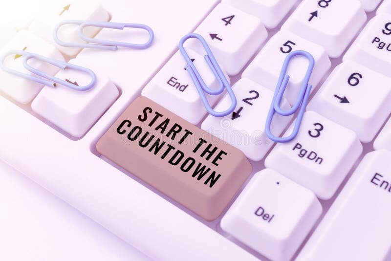 Hand Writing Sign Start the Countdown. Business Overview Sequence of ... Hand Writing Sign Start the Countdown. Business Overview Sequence of ...
