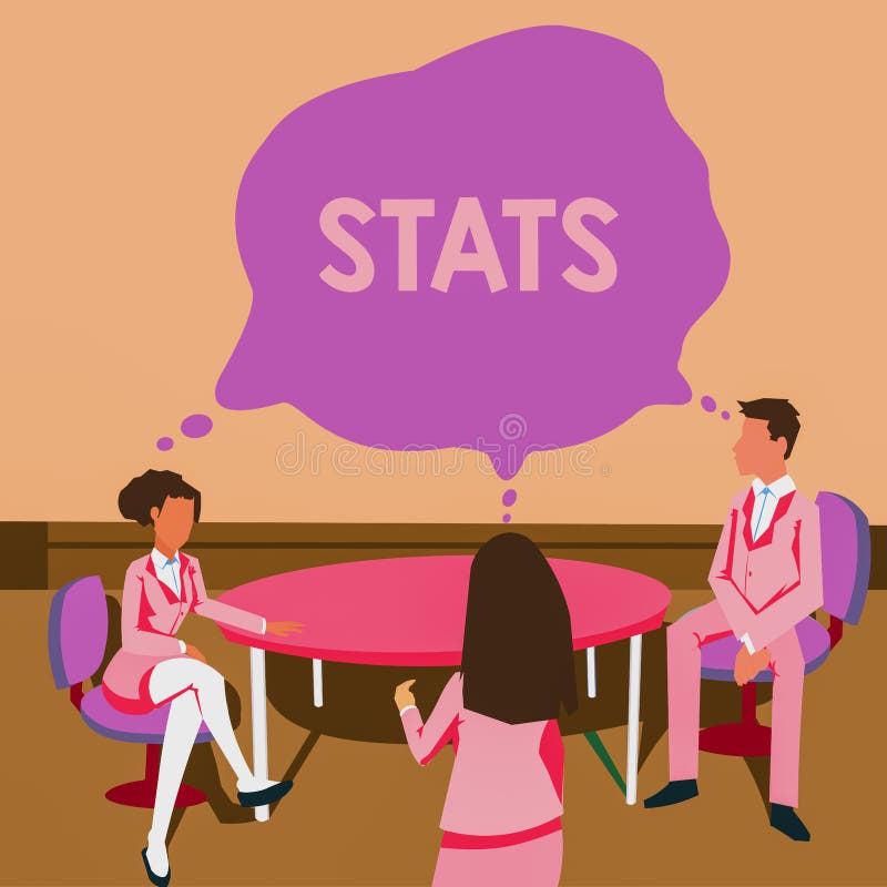 Conceptual Display Stats Business Idea Practice Or Science Of Collecting And Analysing