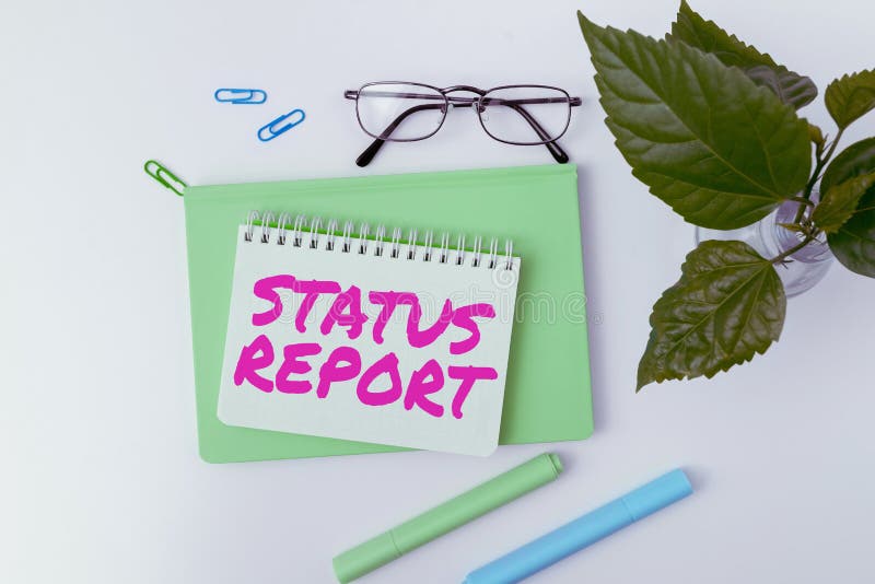 Text Sign Showing Status Report. Business Idea Update Summary of ... Text Sign Showing Status Report. Business Idea Update Summary of ...