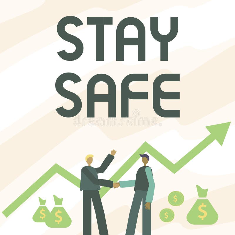 Conceptual Caption Stay Safe. Word for Secure from Threat of Danger ...