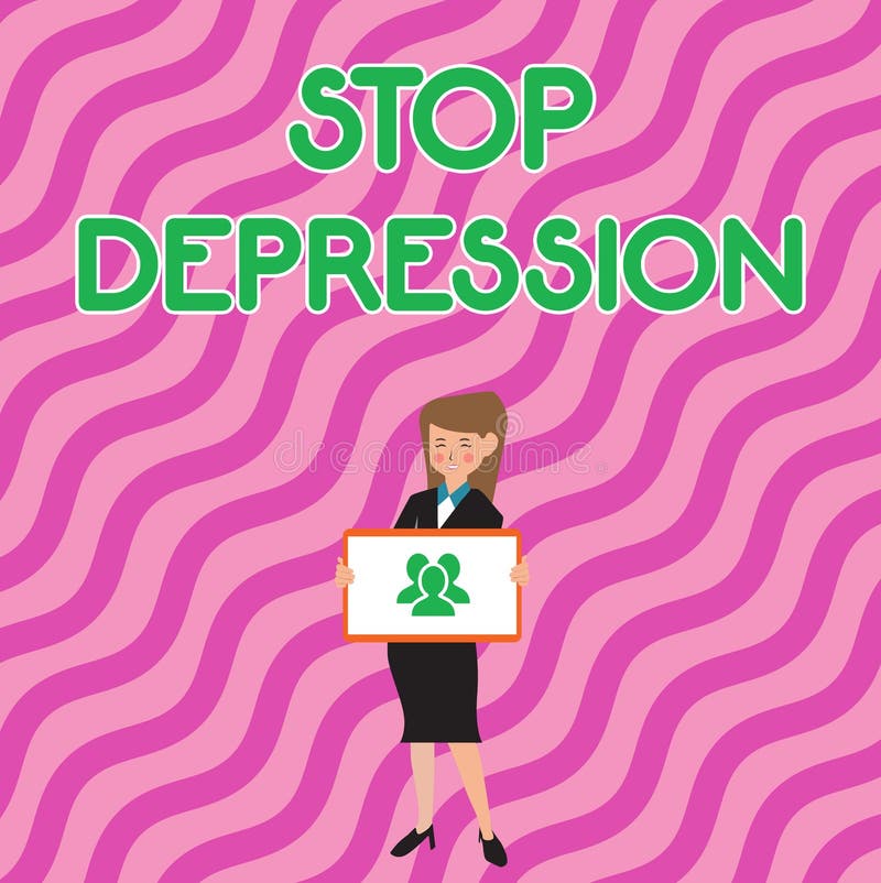 Conceptual Caption Stop Depression. Business Approach End the Feelings ... Conceptual Caption Stop Depression. Business Approach End the Feelings ...
