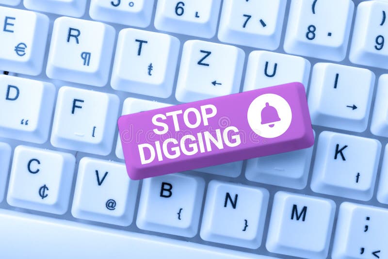 Conceptual Caption Stop Digging. Business Overview Prevent Illegal ... Conceptual Caption Stop Digging. Business Overview Prevent Illegal ...