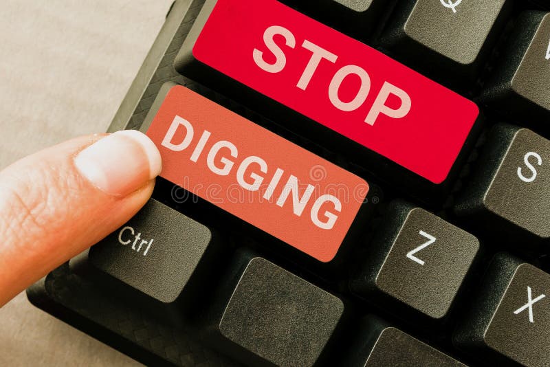 Conceptual Caption Stop Digging. Business Overview Prevent Illegal ... Conceptual Caption Stop Digging. Business Overview Prevent Illegal ...