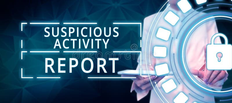 Conceptual Caption Suspicious Activity Report. Word for Account or ...