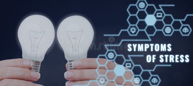 Conceptual Display Symptoms of Stress. Internet Concept Serving As ...