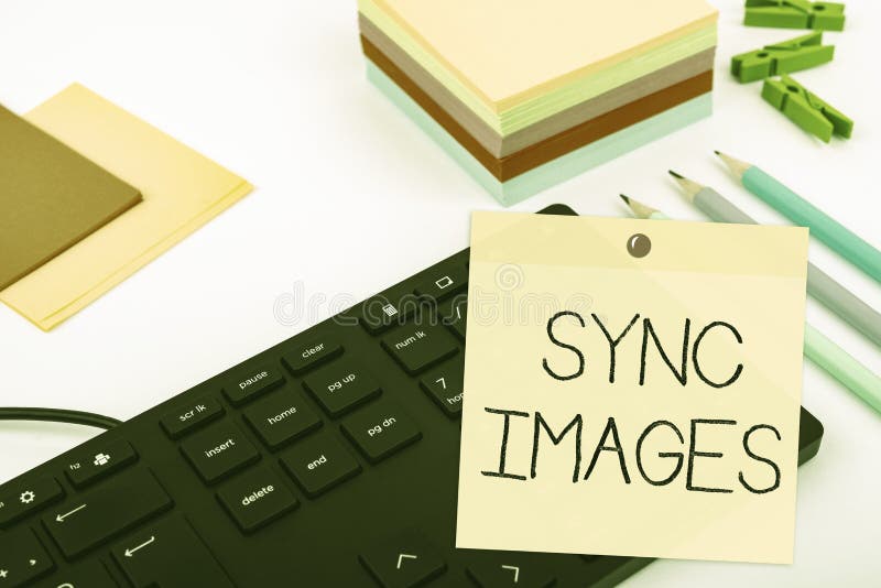 Conceptual Caption Sync Images. Business Overview Making Photos ...